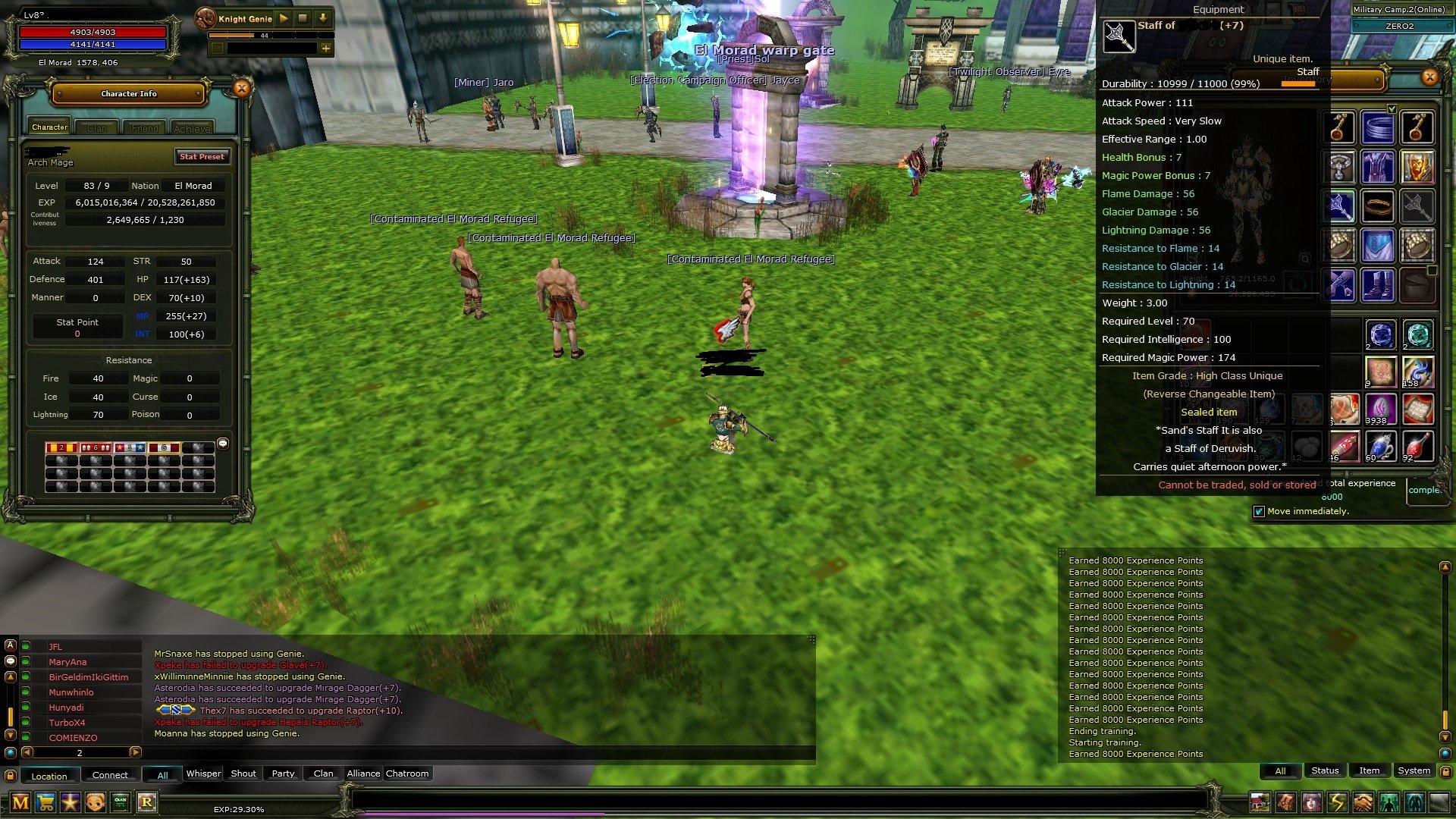 Knight Online Zero 83/9 Mage 7 Quest Staff