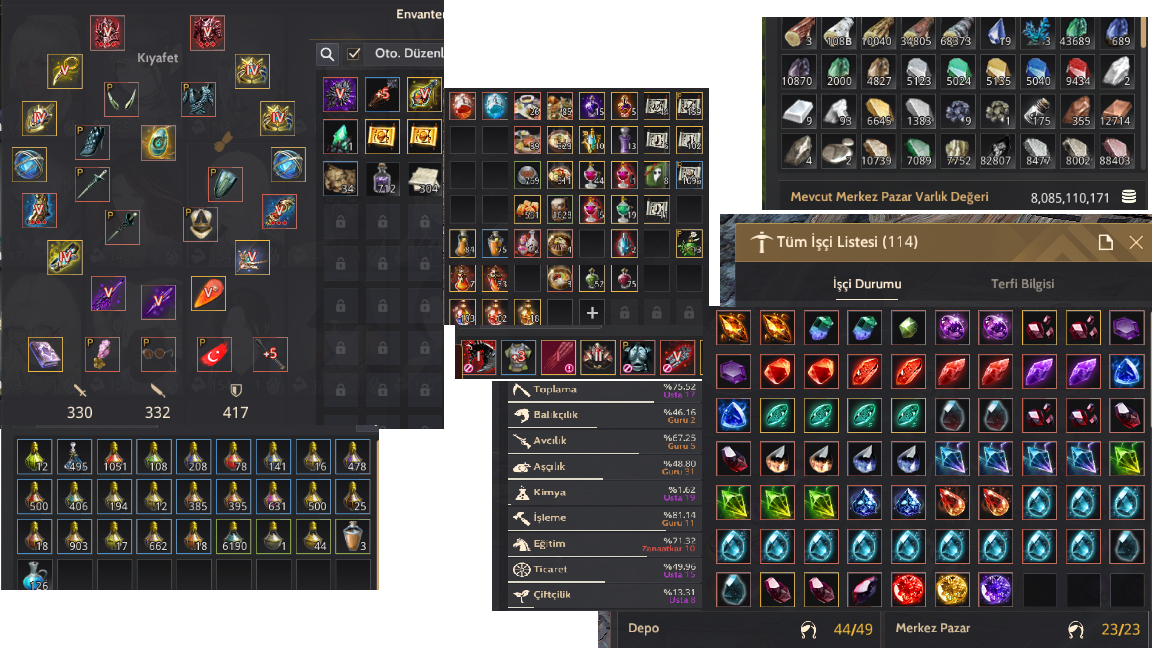 Black Desert Online Türkiye/MENA Bölgesi PEN DEBO-5 DEBO SET 4X PEN B