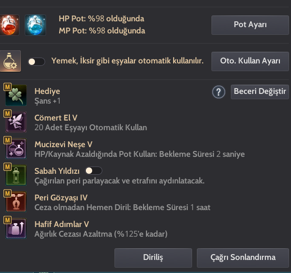 Black Desert Online Türkiye/MENA Bölgesi 715 GS FUL PERİ PET