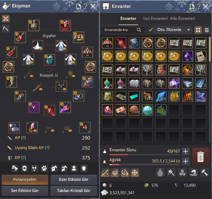 Black Desert Online Türkiye/MENA Bölgesi P2W YAPILI GELİŞİM HESABI PA