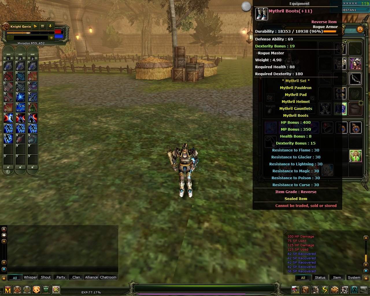 Knight Online Destan 83REB10 | 9 MYTHRİL BOTLU | HUMAN ROGUE