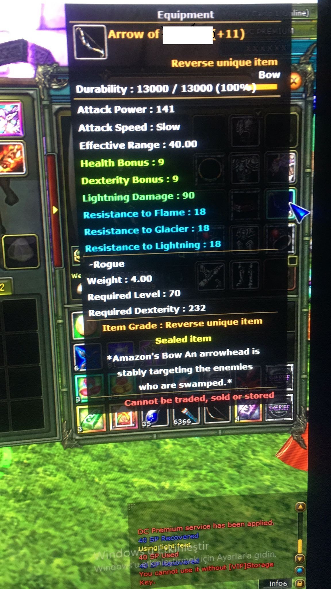 Knight Online Zero 9 Quest bow
