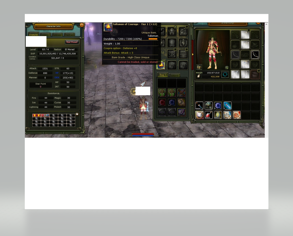 Knight Online Destan 83 reb 4 7 quest bow 7 mhitril set 12 talism