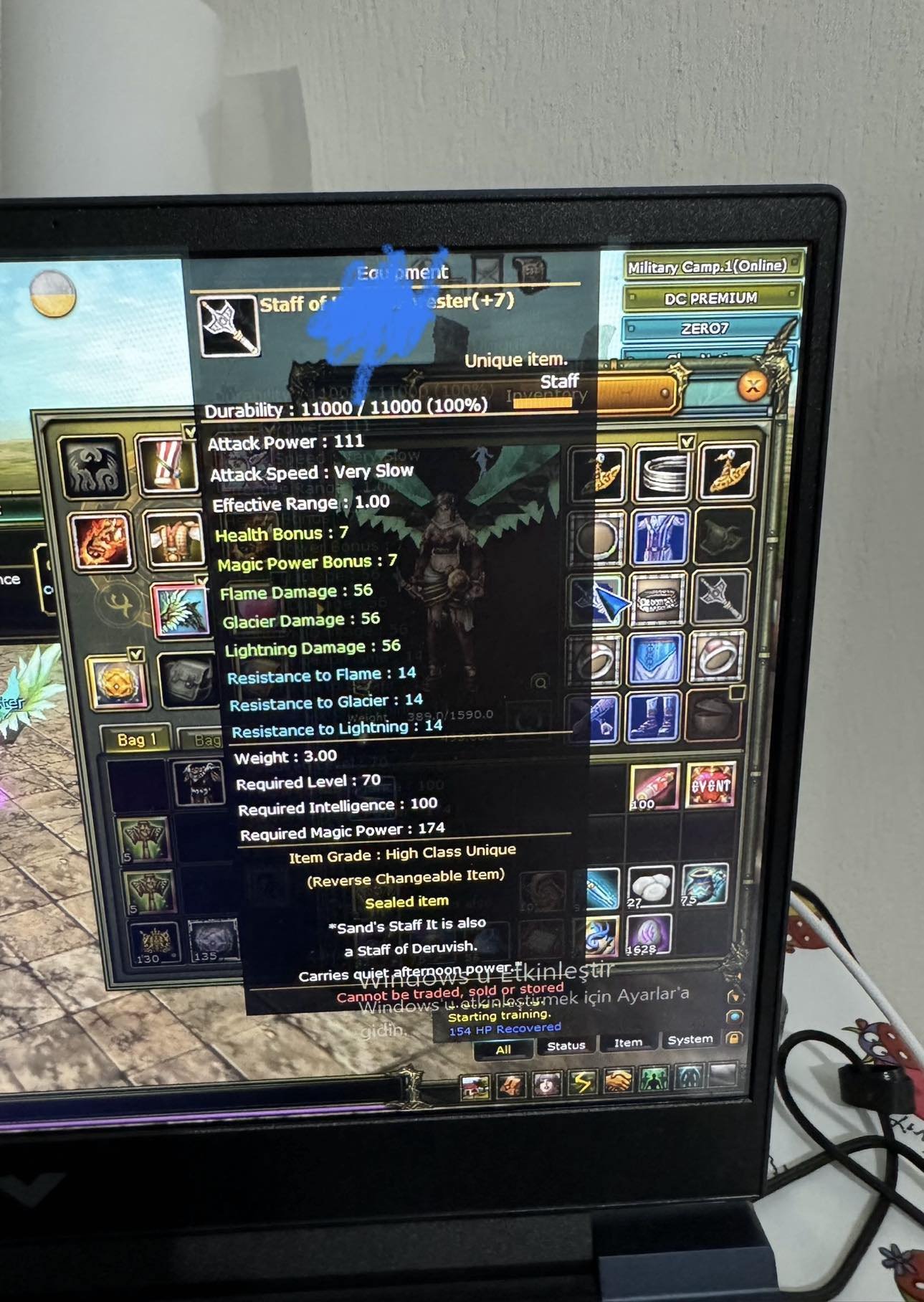 Knight Online Zero 7 guestli 83/4 % 100 human mage