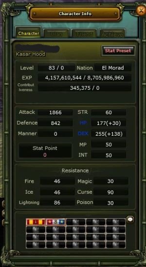Knight Online Dryads 83 Human Archer 8 Quest Bov 7 Mytril Set