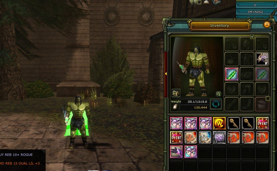 Knight Online Dryads 83 lvl karus rogue
