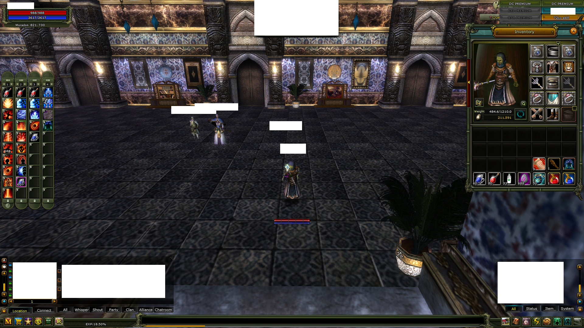 Knight Online Pandora 72 LEVEL 7 QUEST STAFFLI DC PREMIUMLU ITEMLI MA
