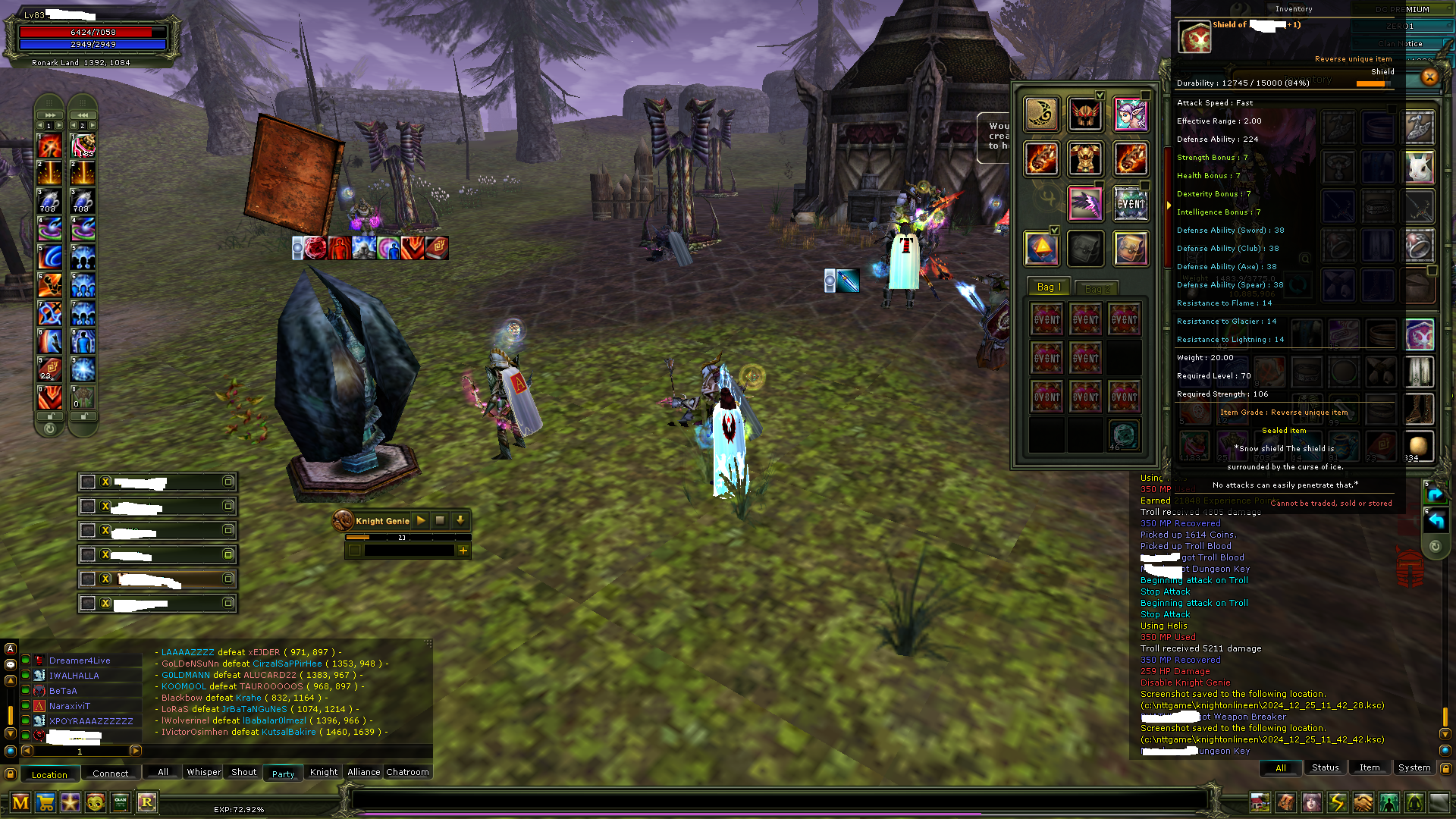 Knight Online Zero 83/10 REB 3 QUEST MS REB 1 QUEST KALKAN 3.5 MİLYON