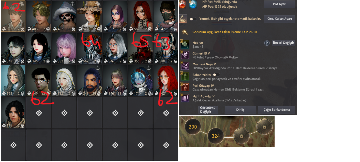 Black Desert Online Türkiye/MENA Bölgesi ACİL 780 GS 2xDEC KHARAZAD O