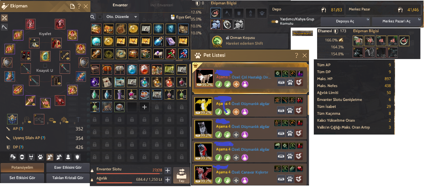 Black Desert Online Türkiye/MENA Bölgesi ACİL 780 GS 2xDEC KHARAZAD O