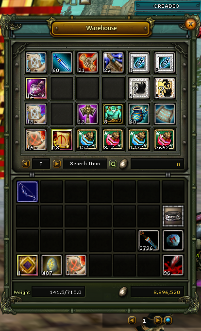 Knight Online Oreads 7 QUEST MİTHRİL SET 2X7 BOW DRAKİLİ GOLD STARLI B
