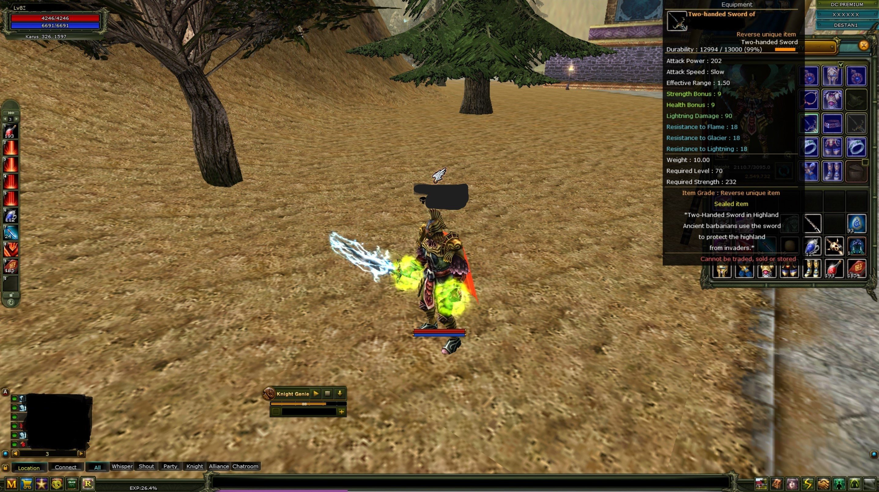 Knight Online Destan 9 QUEST SWORD / 8 QUEST SWORD / 7 STR VE HP TRİ