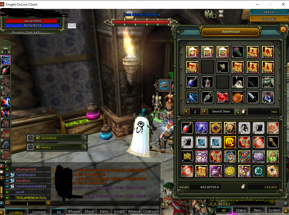 Knight Online Zero TERTEMİZ 80 % 97 ARCHER // 79 DB GÖREVLER FULL