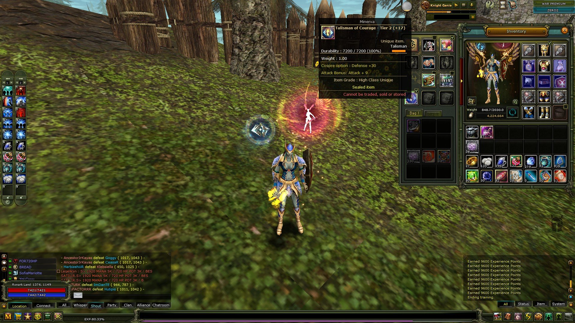 Knight Online Zero 83/10 Reb2 Quest Kalkan 17 Tılsım