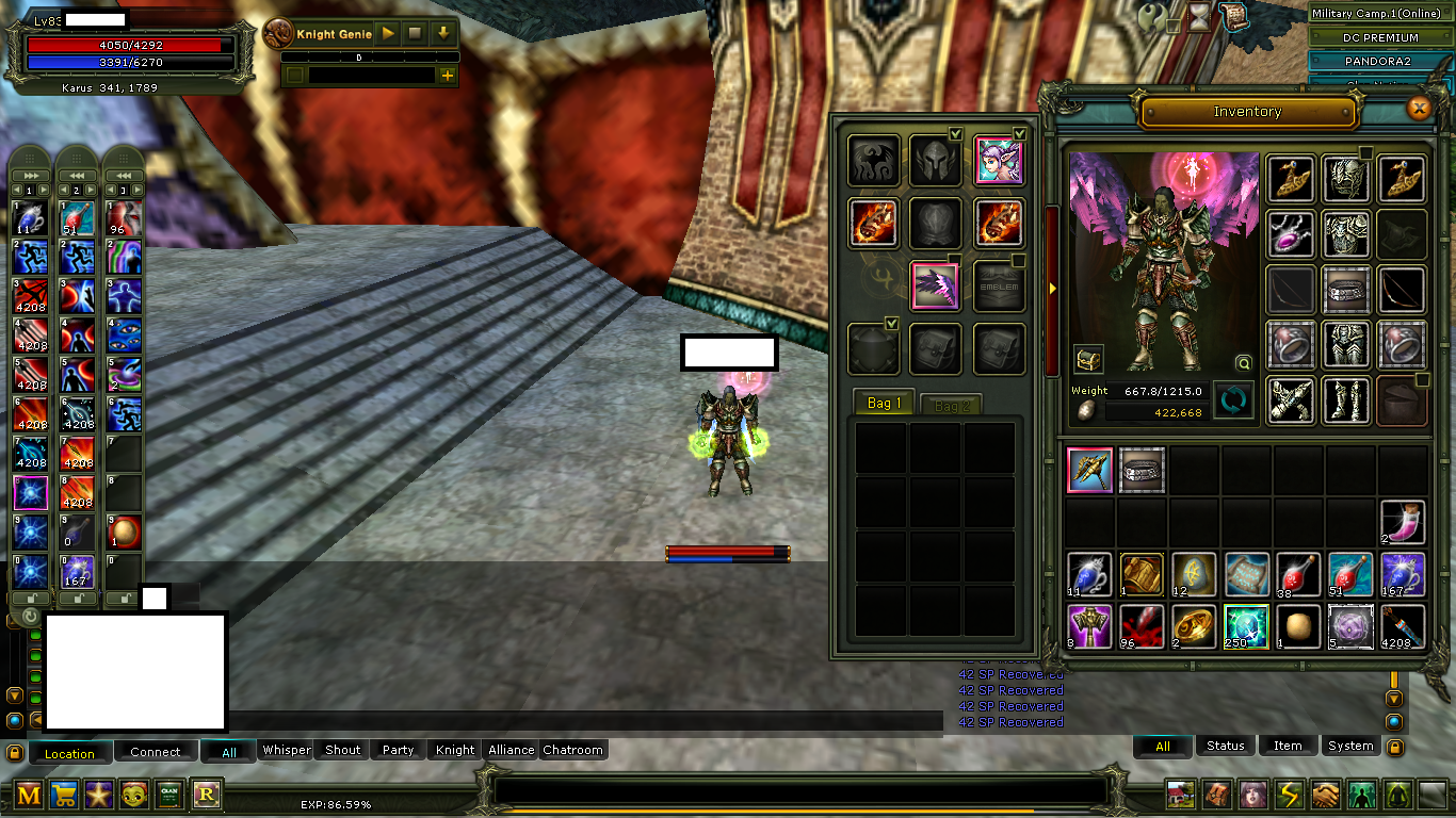 Knight Online Pandora PANDORA 83 LWL KARUS OKCU / DC PRELİ 13 GÜN PERİ