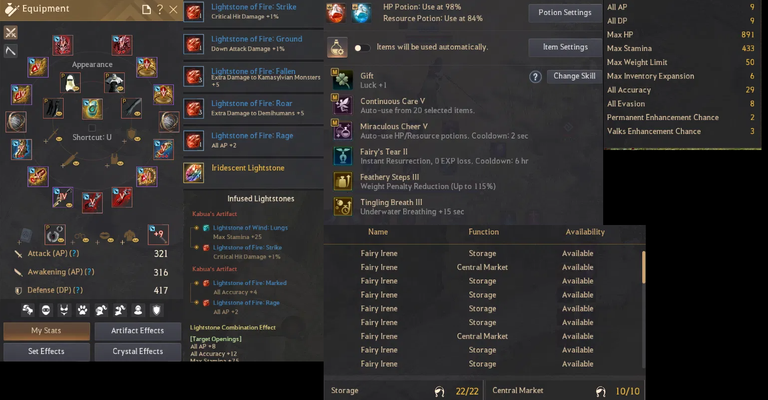 Black Desert Online EU Bölgesi (EU) 735 Gear Score Upgraded Compass A