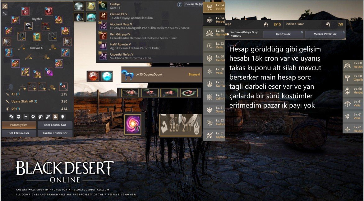 Black Desert Online Türkiye/MENA Bölgesi BDO CLİENT 319-414 SORC BERS