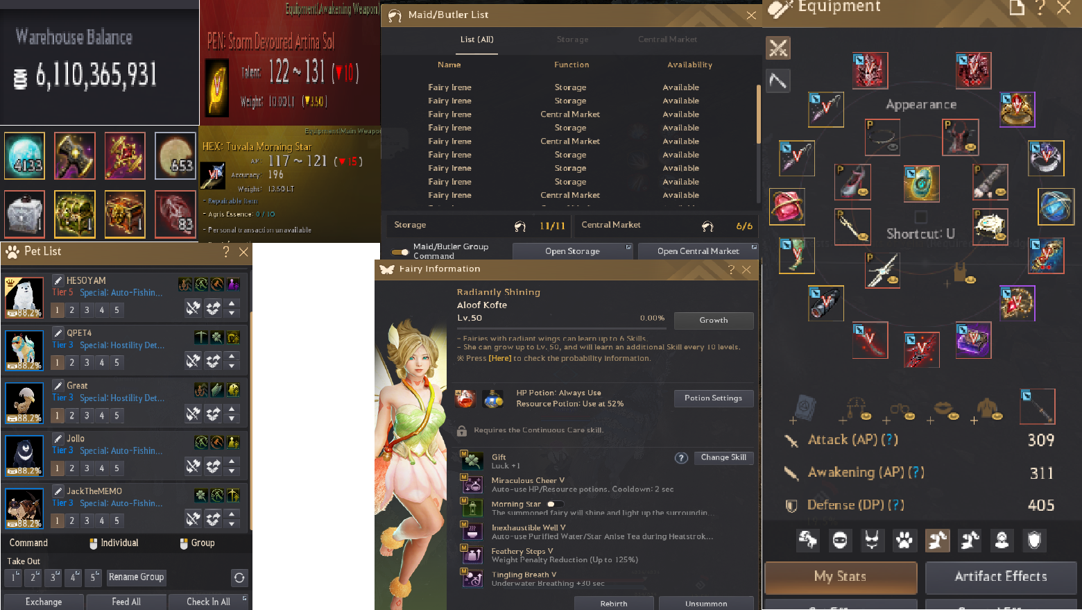 Black Desert Online EU Bölgesi eu 715 gs çadırlı