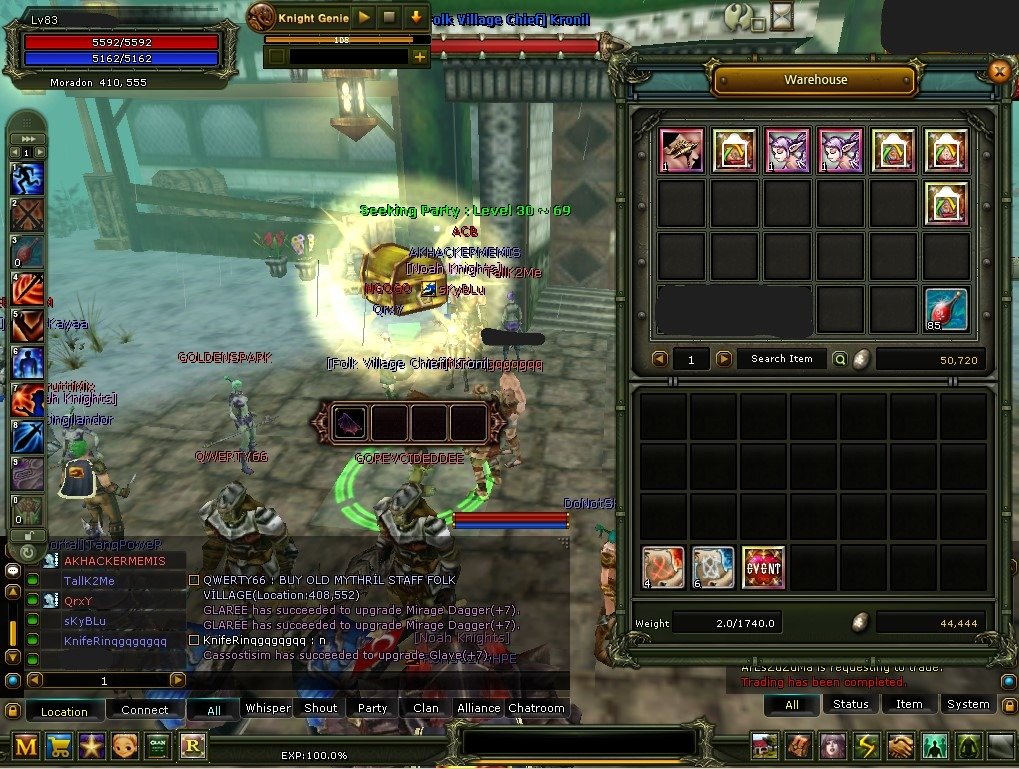 Knight Online Zero 83 % 100 Warrior HUMAN ZERO