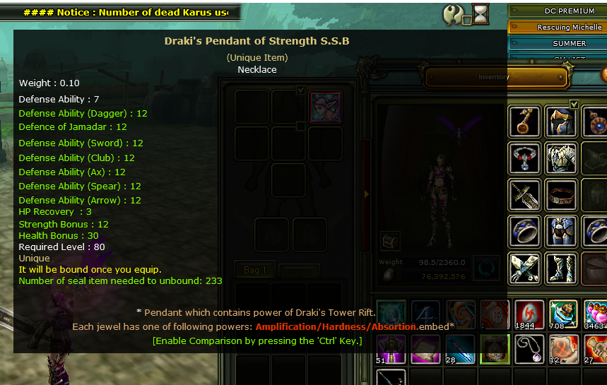 Knight PVP KO4FUN S.S.B DRAKİ PENDANT SW DE TEK