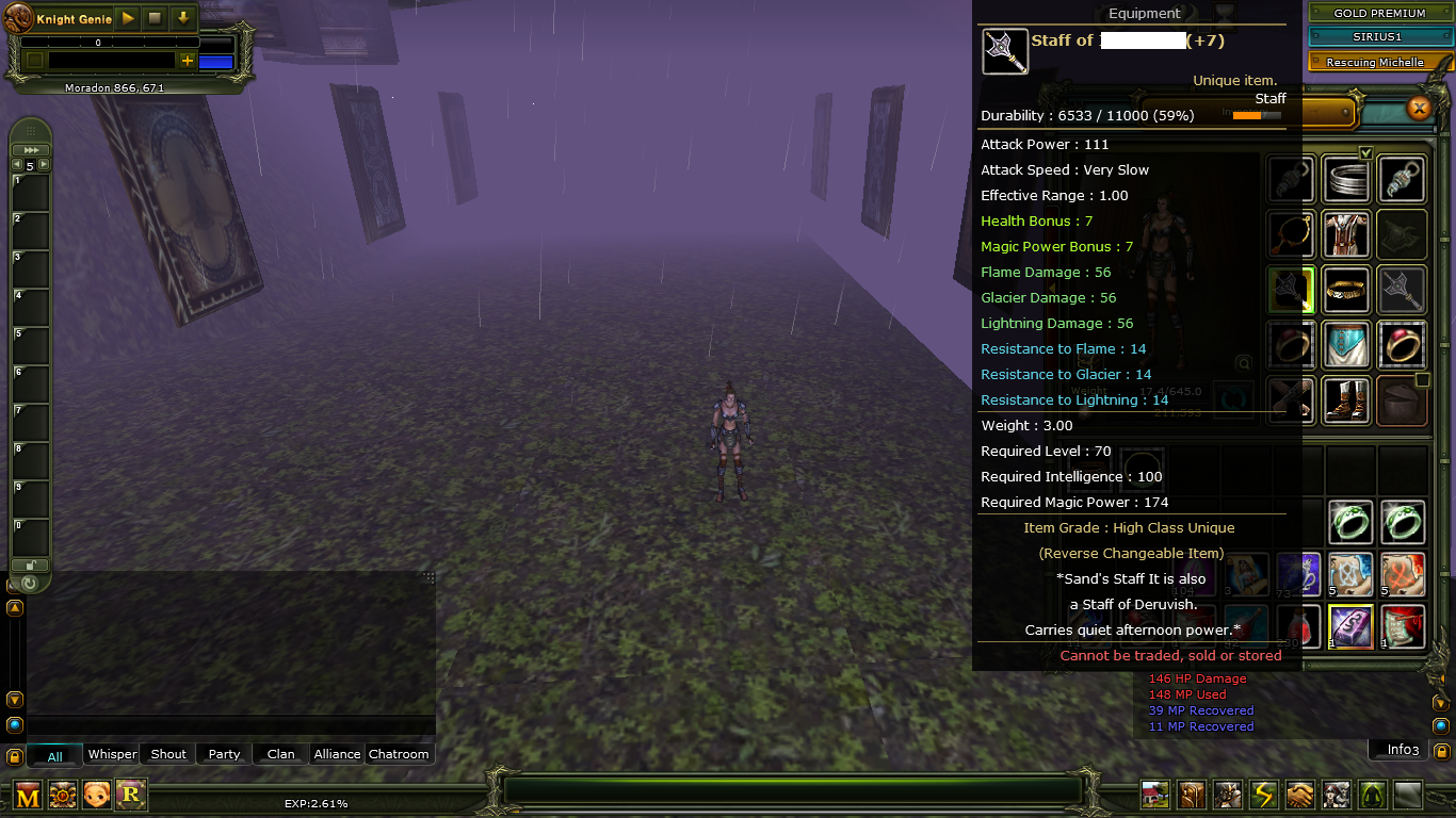 Knight Online Sirius 83 LEVEL HUMAN İNT CC PRİEST