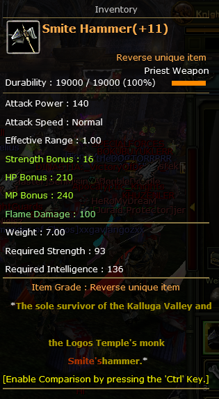 Knight Online Diez 11 reb smite hammer