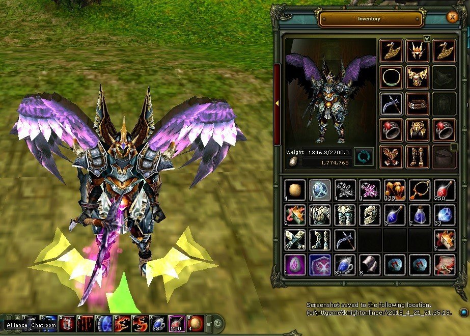 Knight Online Diez 7 Rosetta Warrior Set (5 Parca Tam)