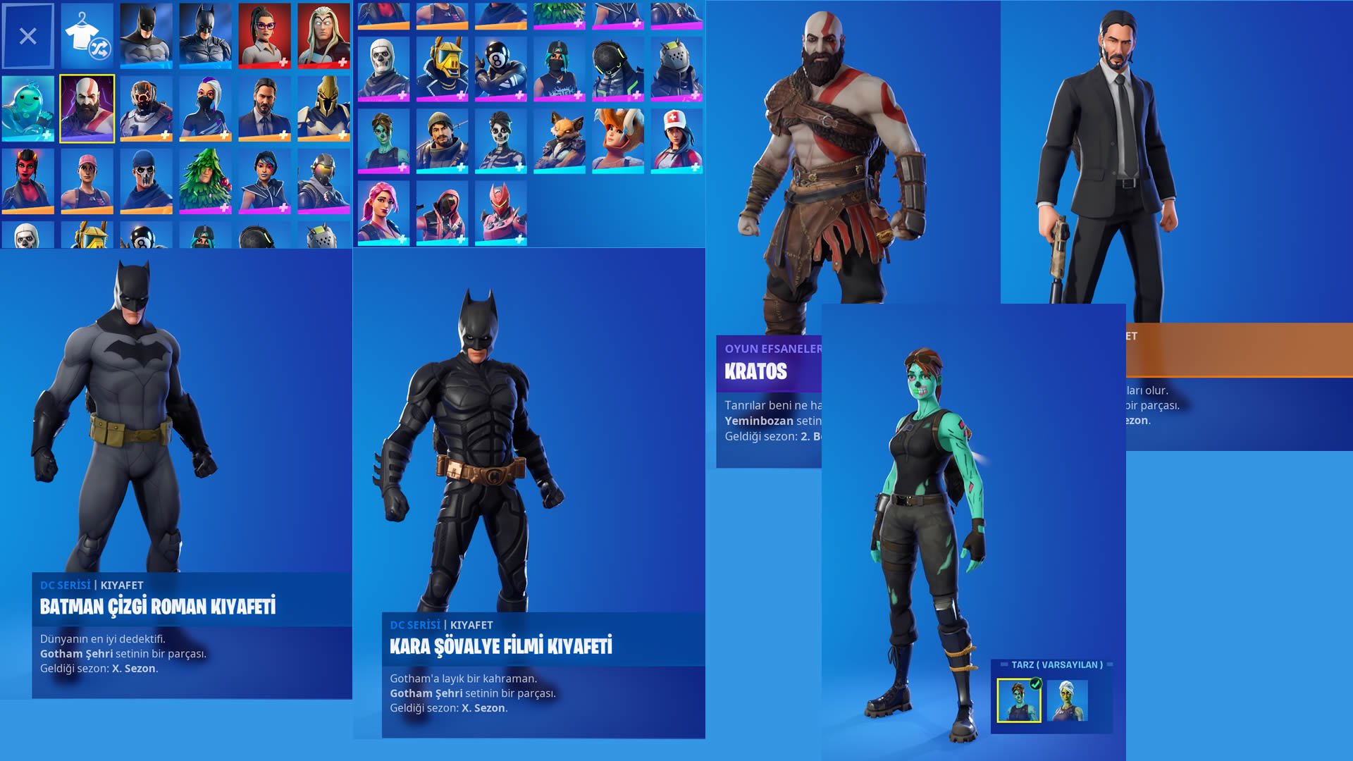 Fortnite Account Hesap 106 Oyun Fortnie 33 Karakter 1955VP Ghoul Troop