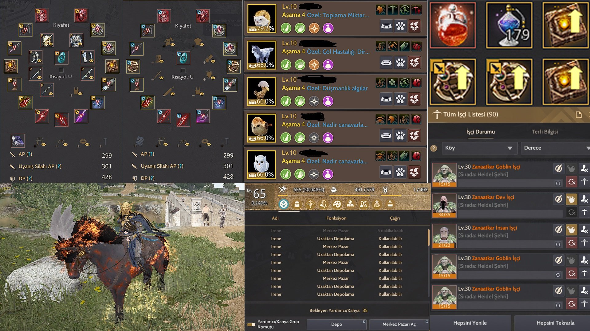 Black Desert Online Türkiye/MENA Bölgesi 65 LVL 730 GS FULL P2W EVA B