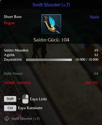 Rise Online Item Rise Online Swift Shooter 7 ( İki adet bulunur detay