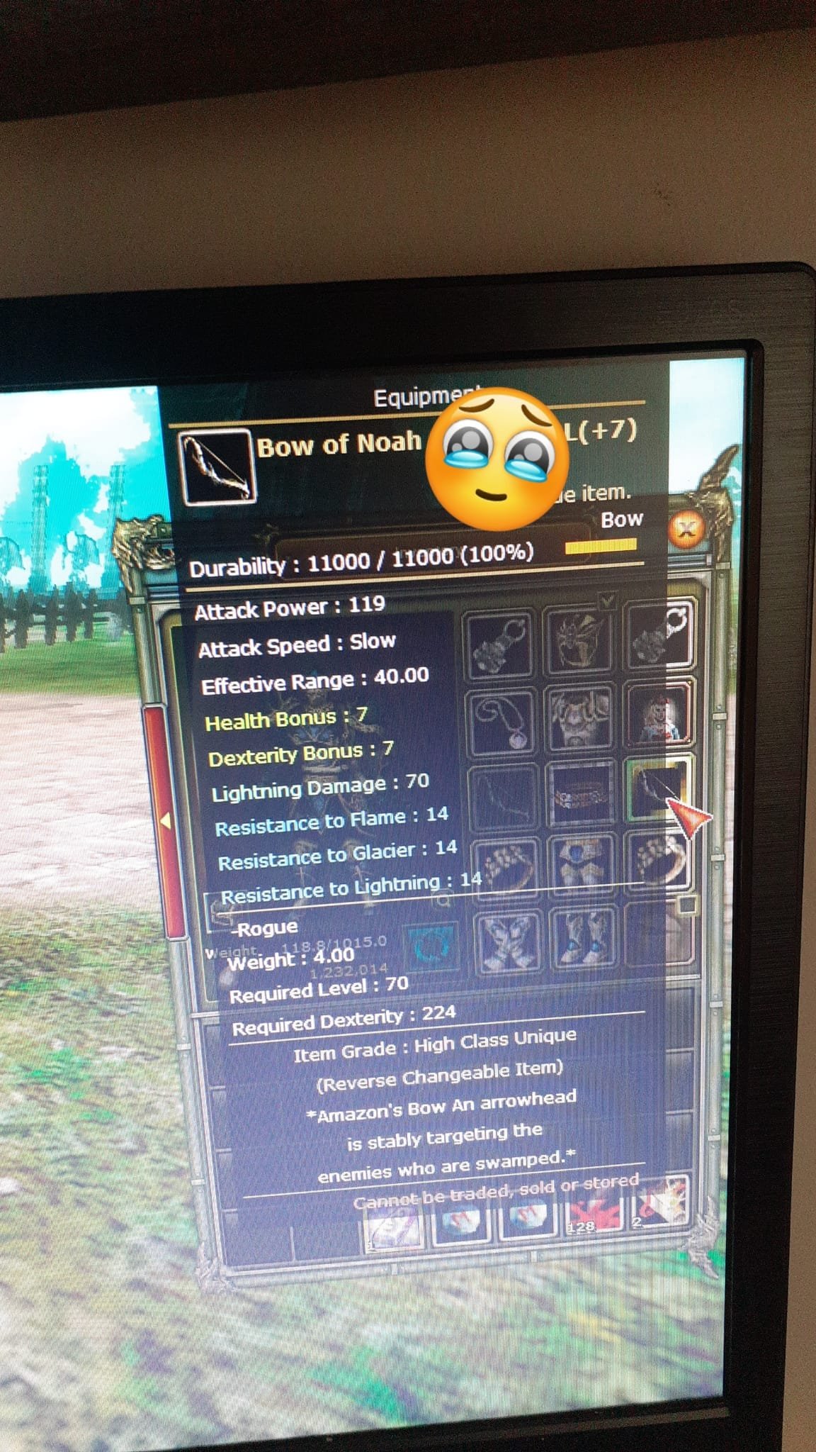 Knight Online Minark 83/5 Karus rogue 8 mythtl botlu , 7 bow , 7set