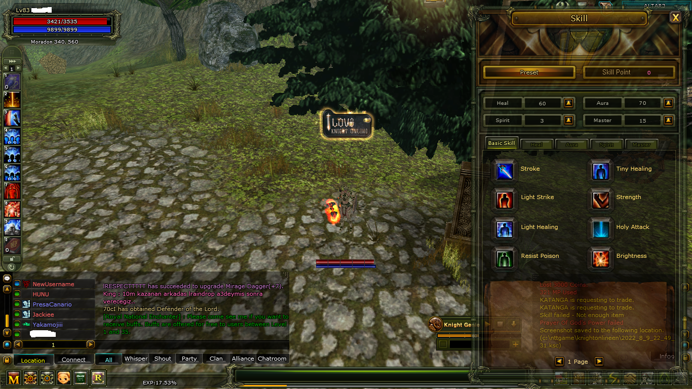 Knight Online Altar 83 LvL 7 Mace Priest