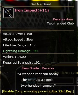 Knight Online Oreads İron impact R 11