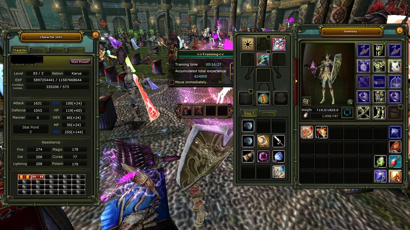 Knight Online Oreads 83/3 Reb % 50 Çoğu görevi duruyor İNT FARM CANAVA