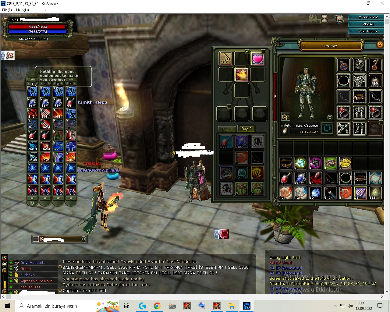 Knight Online Vega 81 lvl rogue 81 lvl priest