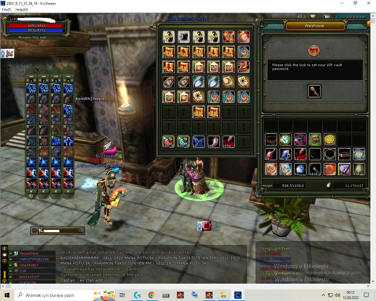 Knight Online Vega 81 lvl rogue 81 lvl priest