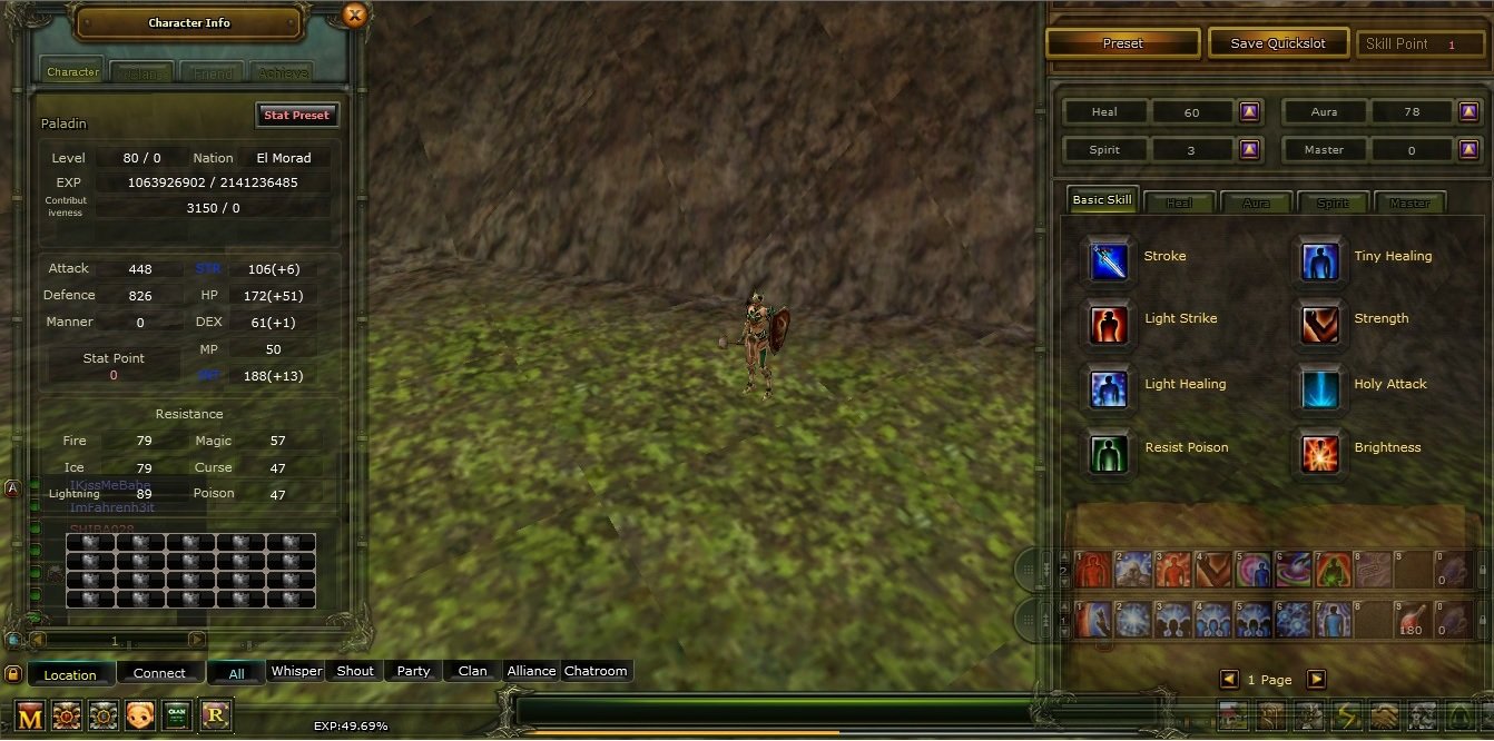 Knight Online Destan 82 warrior - 80 okçu - 80 mage - 80 priest tek ac