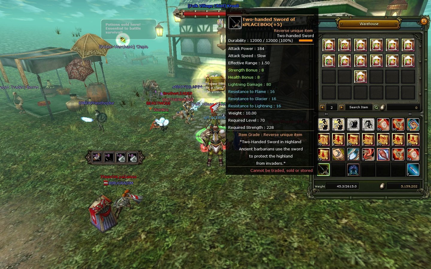 Knight Online Sirius REB 5 QUEST MS'Lİ WARRİOR