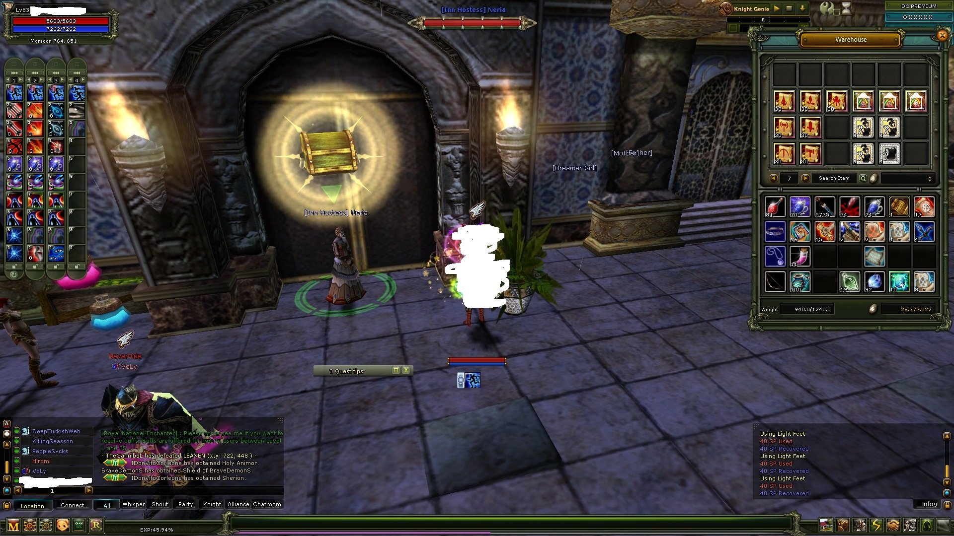 Knight Online Vega 83/5 OKÇU 6 REB 130 BOW- 7 MYTHRİL SET GOLD STAR N