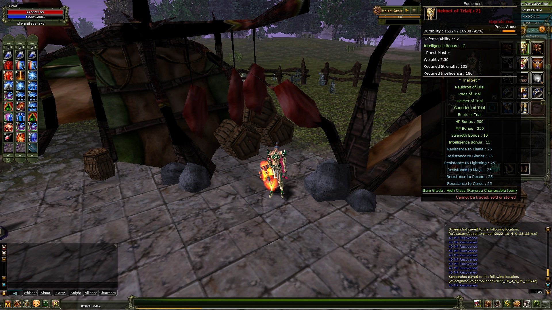 Knight Online Minark 83 Lw Okçu 2x 8 Mythril - 3x 7 Mythril - 7 Bow