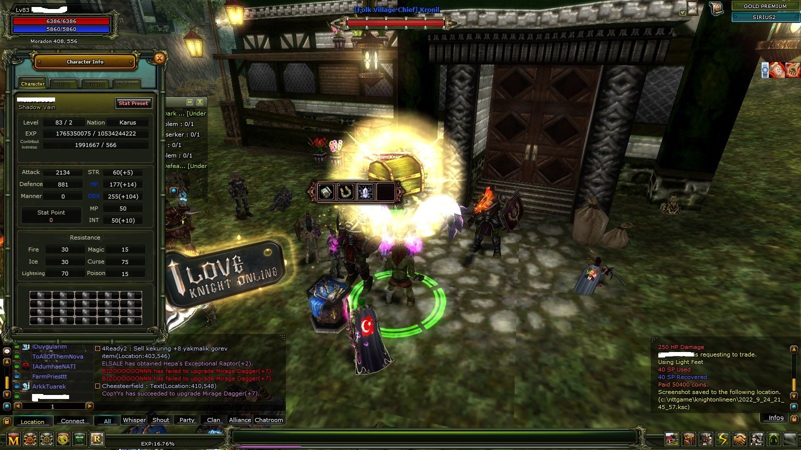 Knight Online Sirius 83/2 karus archer