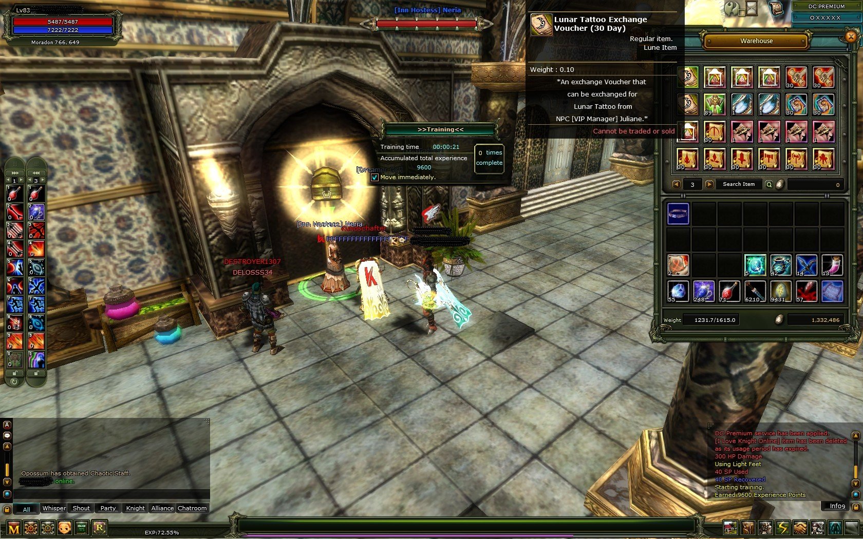 Knight Online Sirius Reb 12 Quest Bow 83/7 Human Okçu