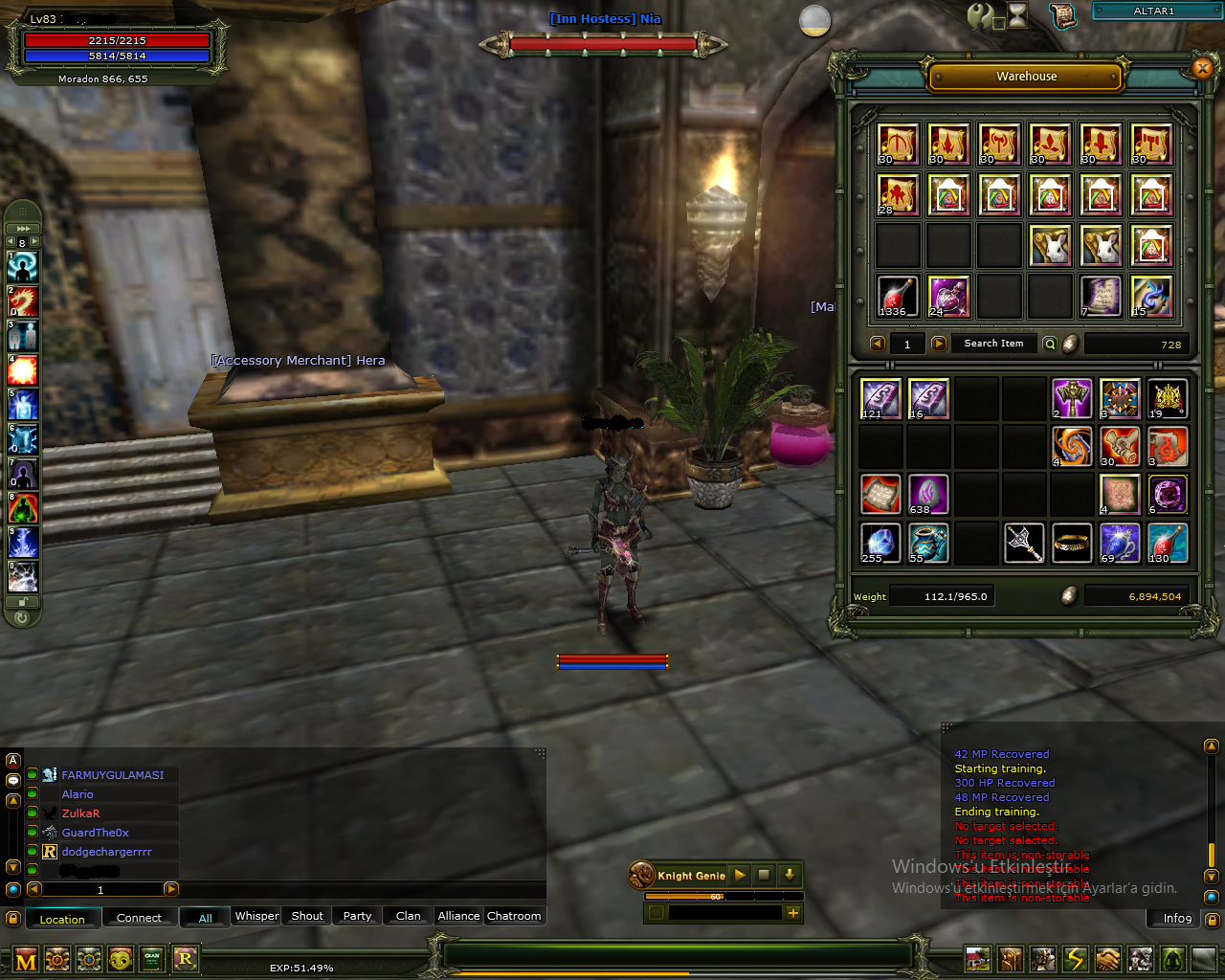 Knight Online Altar ALTAR 83 MAGE 7 QUEST STAF