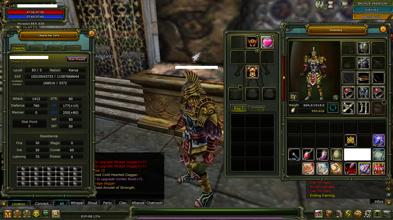 Knight Online Dryads Rogue 83/3 Yüzde 90