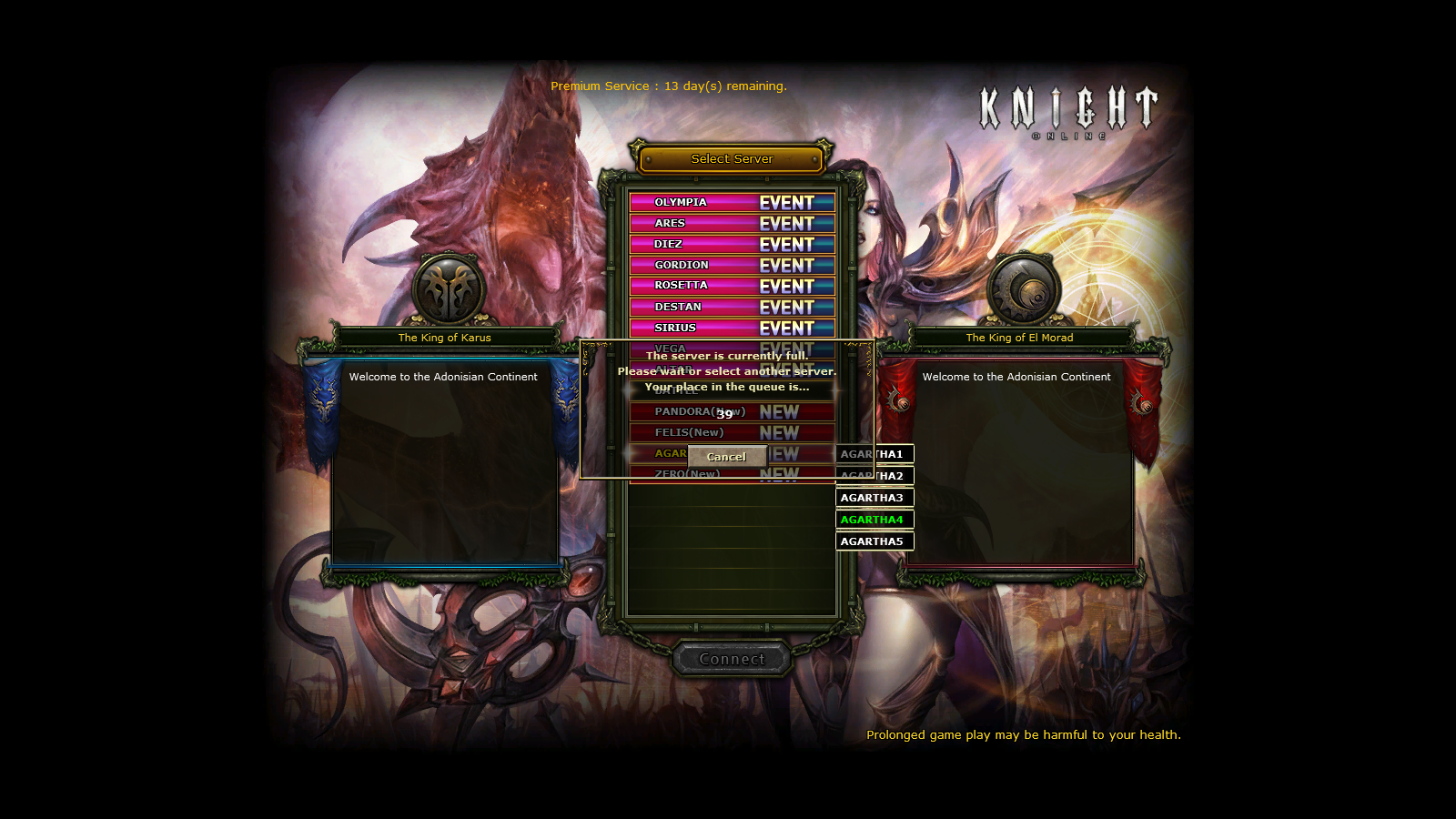 Knight Online Agartha 72 LwL Karus Priest (DC pre/Genie/Oto Loot/Hamme