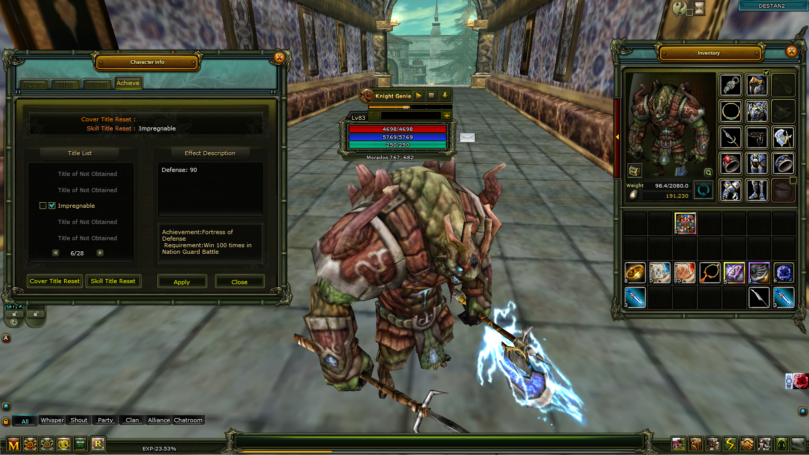 Knight Online Destan 90 Def'li 83 Portu ve 80 Priest Return Sc Uy