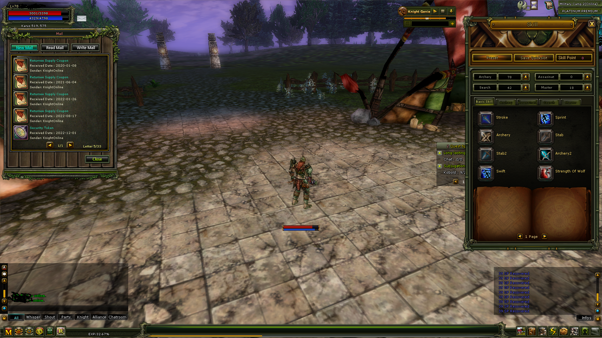 Knight Online Pandora 78 LEVEL PANDORA QUESTSİZ KARAKTER SATILIKTIR
