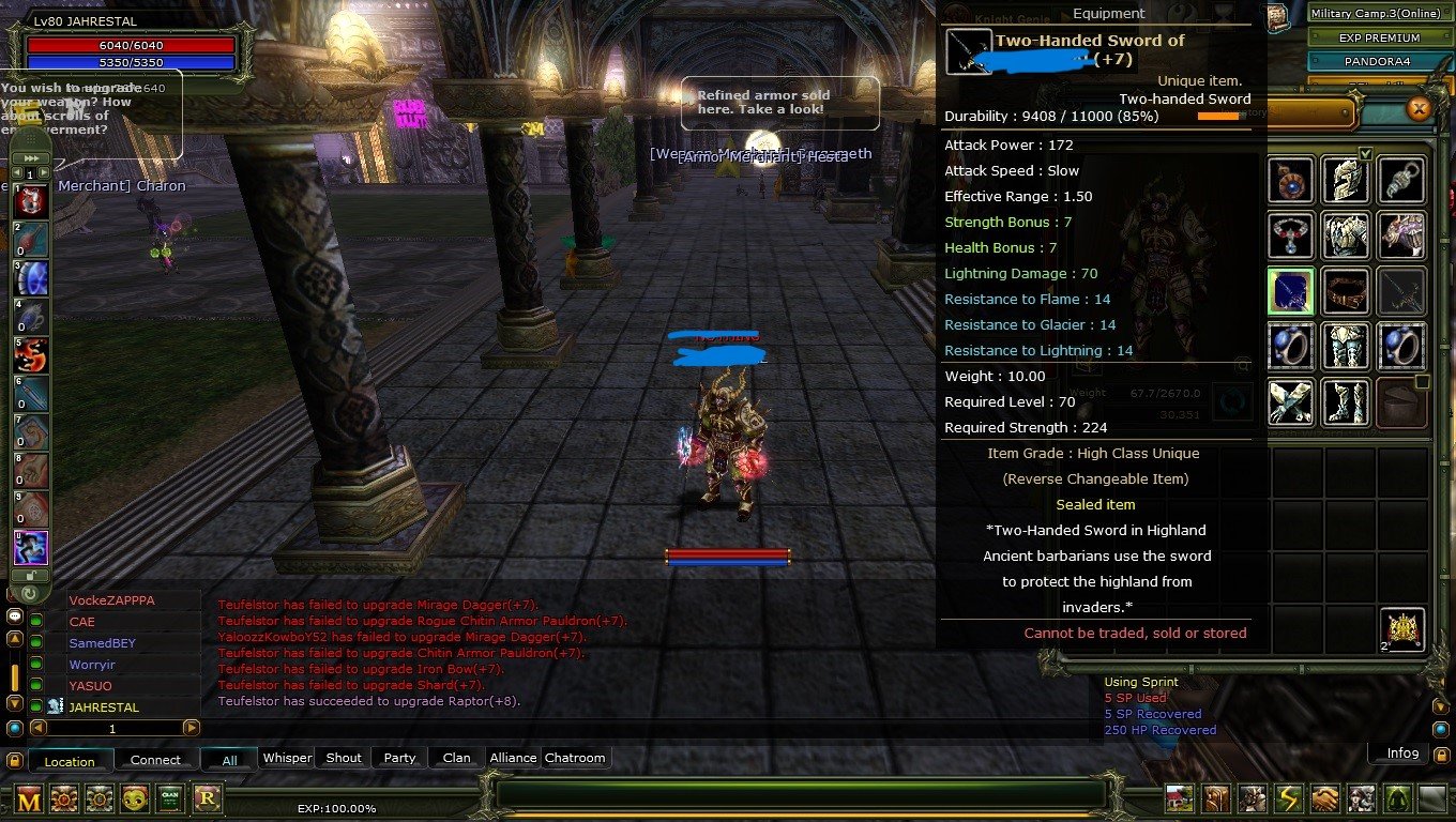 Knight Online Pandora 80 LEVEL KARUS WARRİOR 7 QUEST MS Lİ OLD ROC DU
