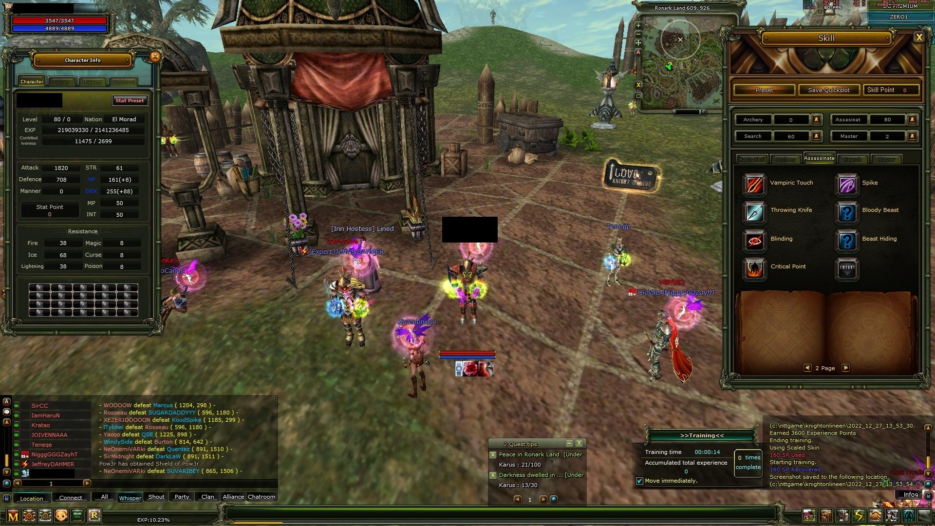 Knight Online Zero 80 Level Asas