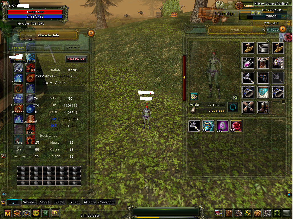 Knight Online Zero 74 LV 18K NP AUTO LOOTU VIP KEY PAZAR SC 70 SKIL AC